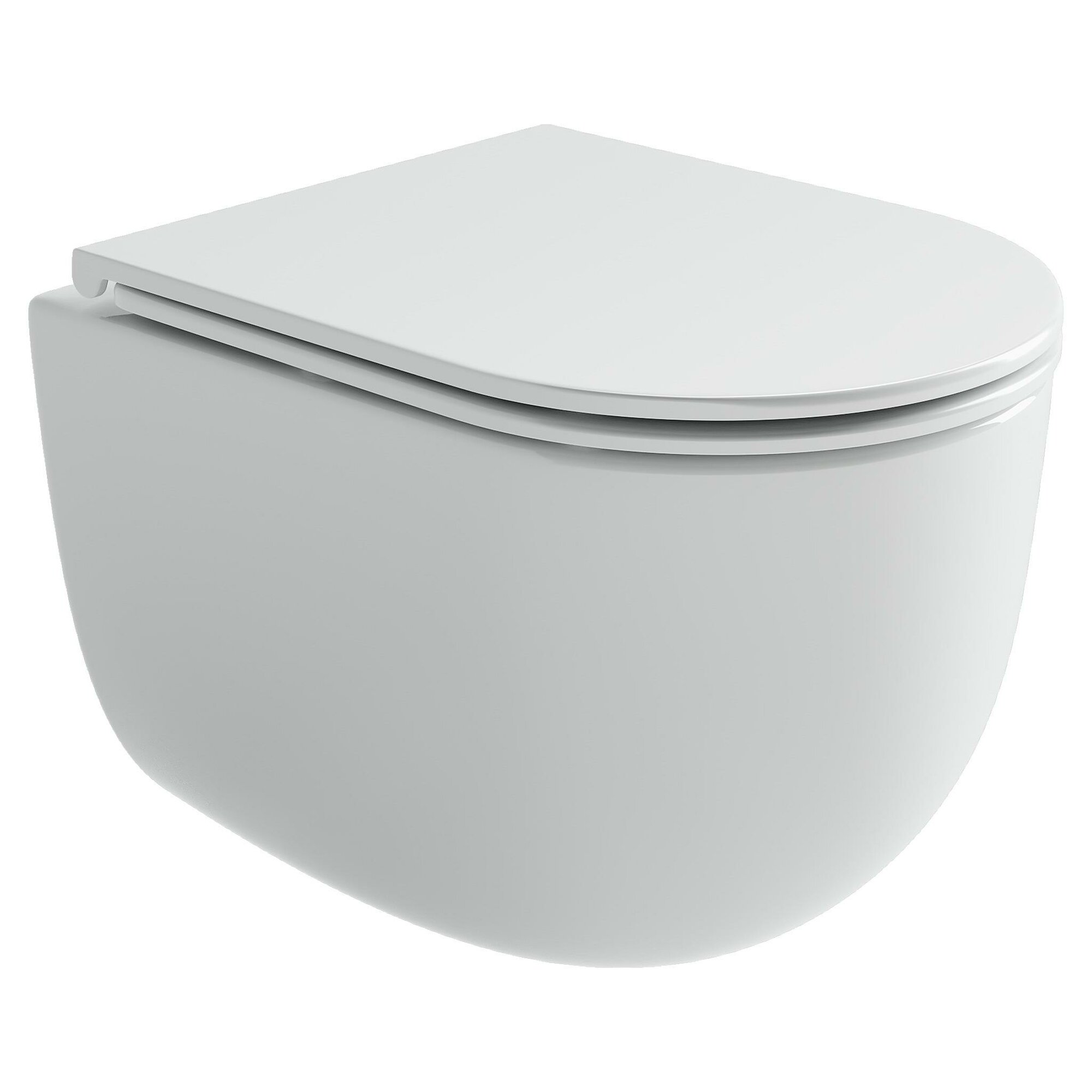 Унитаз подвесной Ceramicanova Noe CN4011T цвет Белый с сиденьем Микролифт