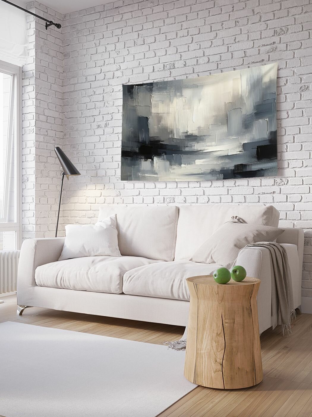 Фотопанно на стену тканевый горизонтальный "Маслом на холсте", 150х200 см, JoyArty