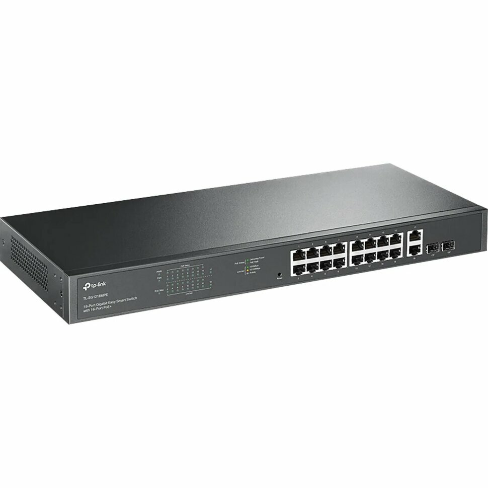 Коммутатор TP-Link (TL-SG1218MPE) 18-Port Gigabit , 16-Port PoE, 2432559