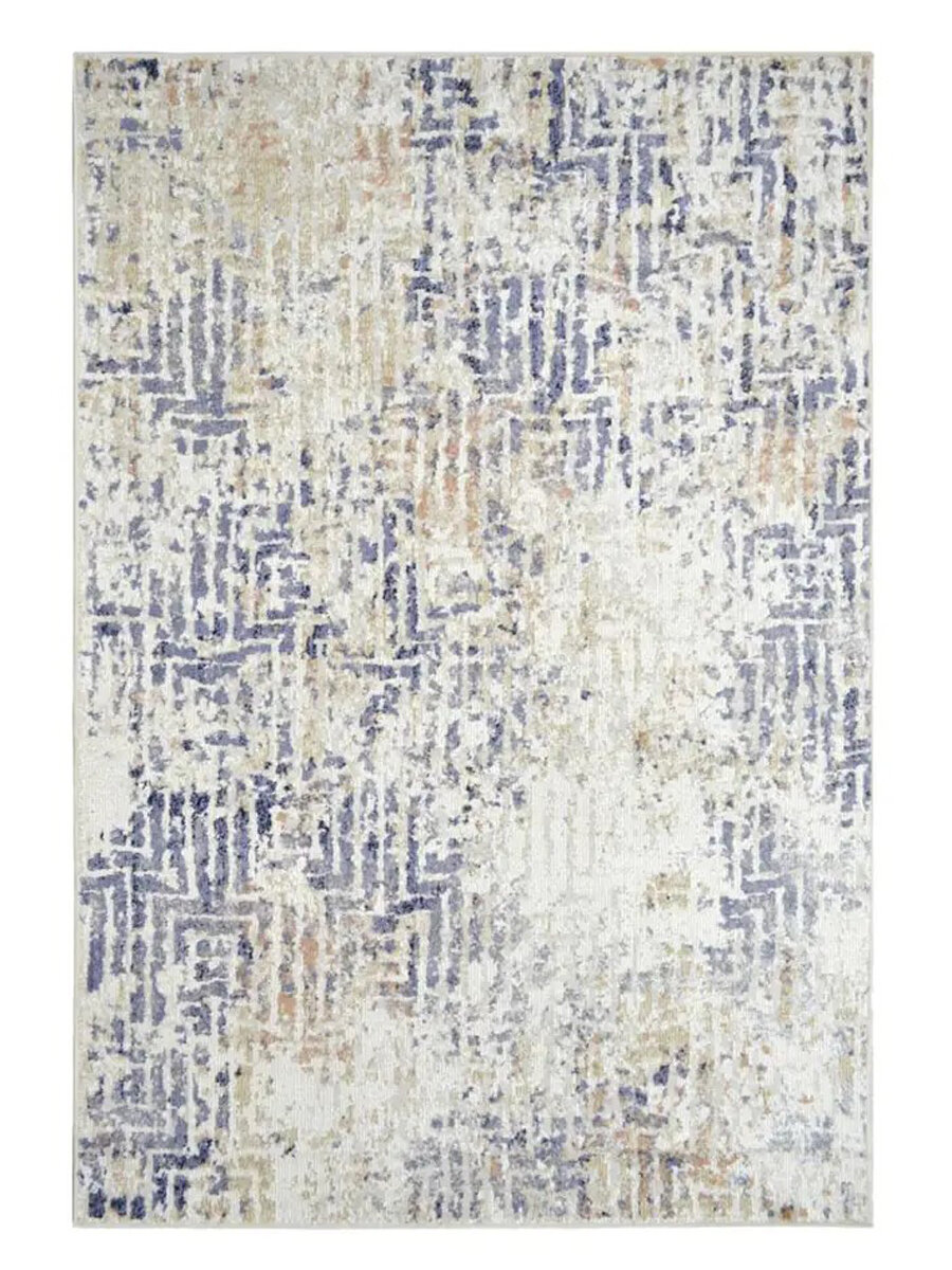 Ковер для комнаты на пол, палас в гостиную, Армония 160х235, 8111 X, серый, бежевый, песочный