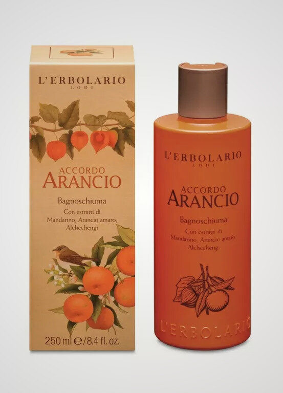 Гель для душа с ароматом цитруса Accordo Arancio 250 мл LERBOLARIO Accordo Arancio shower gel Гель 250 мл