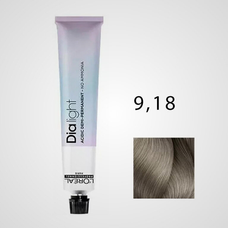 Краска для волос Dia Light 9.18 50 мл L'Oreal Professionnel Dia Light Краска 50 мл