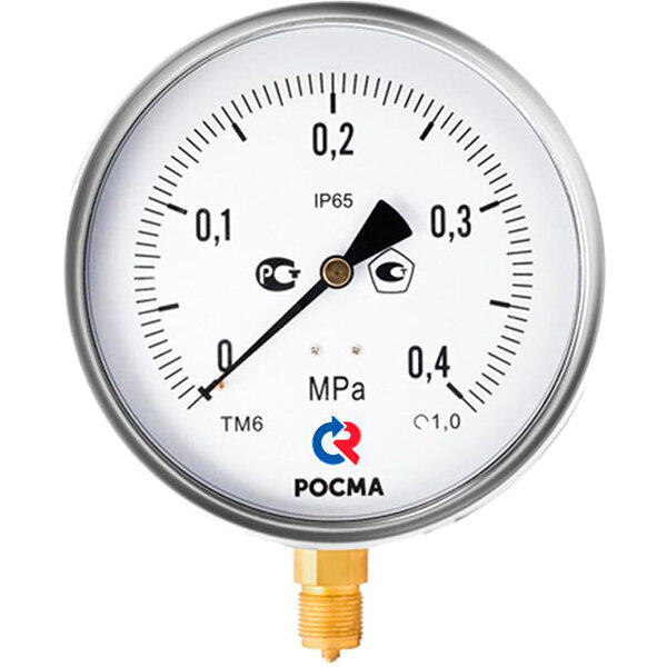 Манометр радиальный Росма ТМ-620Р.00 (0-25МПа) М20х1.5 1 виброустойчивый (готовый к гидрозаполнению) 150мм, тип - ТМ-620Р, радиальное присоединение, шкала (0-25МПа), резьба М20х1.5, класс точности 1, цвет хром
