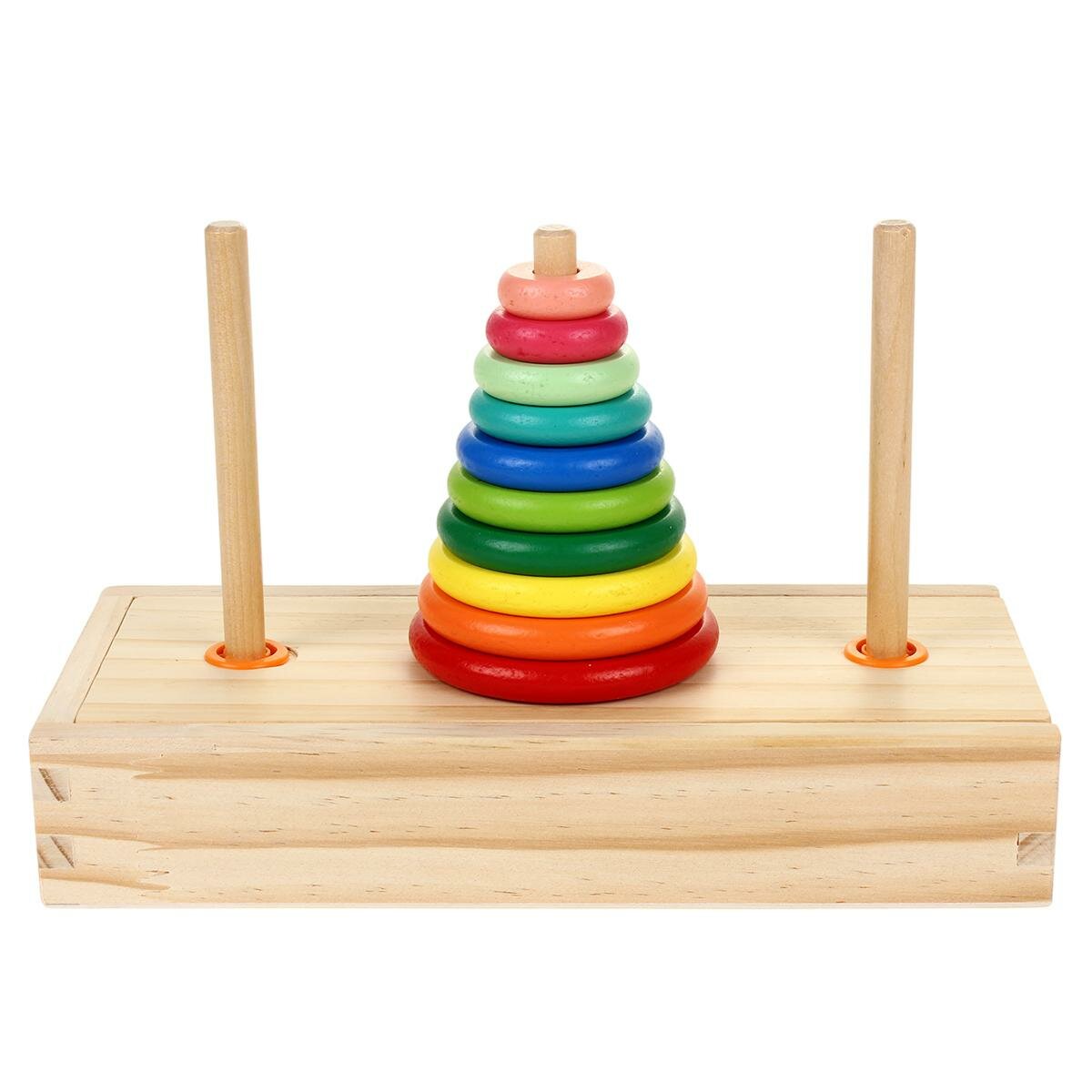 Деревянный сортер на гвоздиках 3 элемента éducatif для малышей, размеры 23х10х5 см