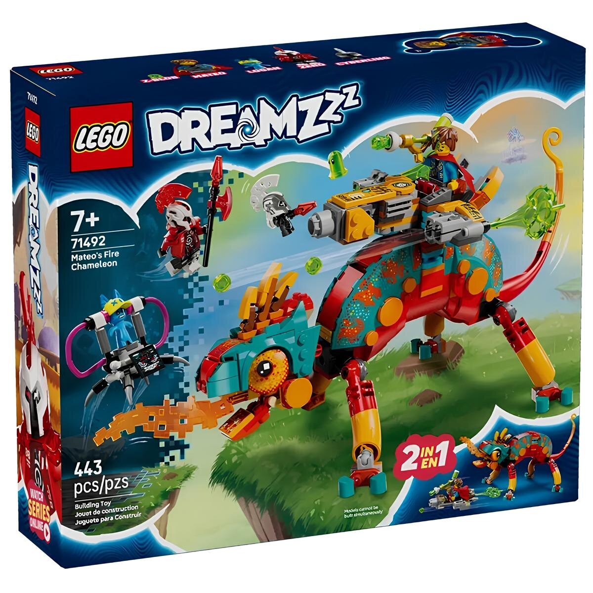 Конструктор LEGO Dreamzzz 71492 Огненный хамелеон Матео