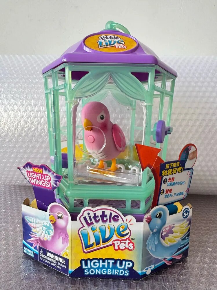 Little Live Pets Птичка, черепаха Интерактивные игрушки, подарки для детей