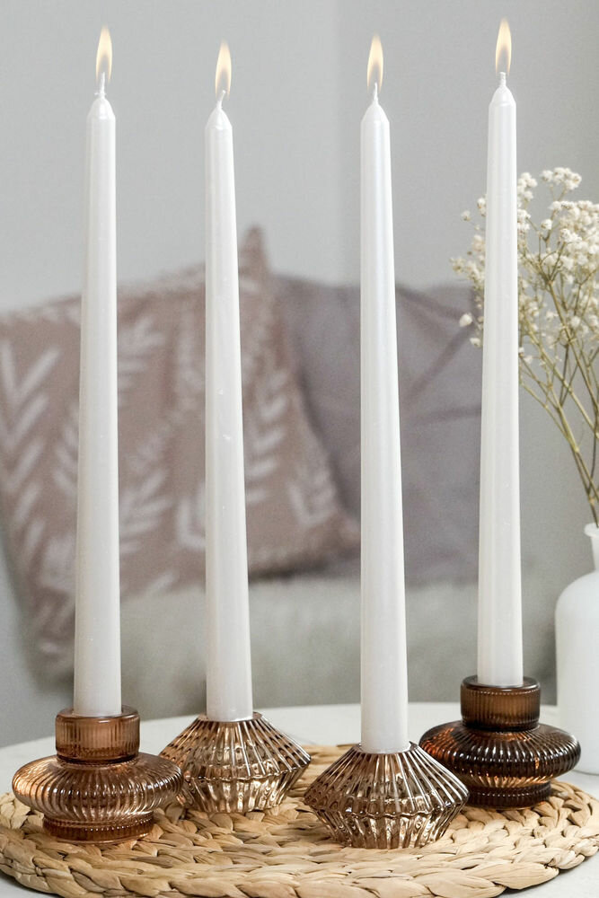 Набор свечей античные белые, 2.2х30 см, 4 шт, Koopman International ACC300550