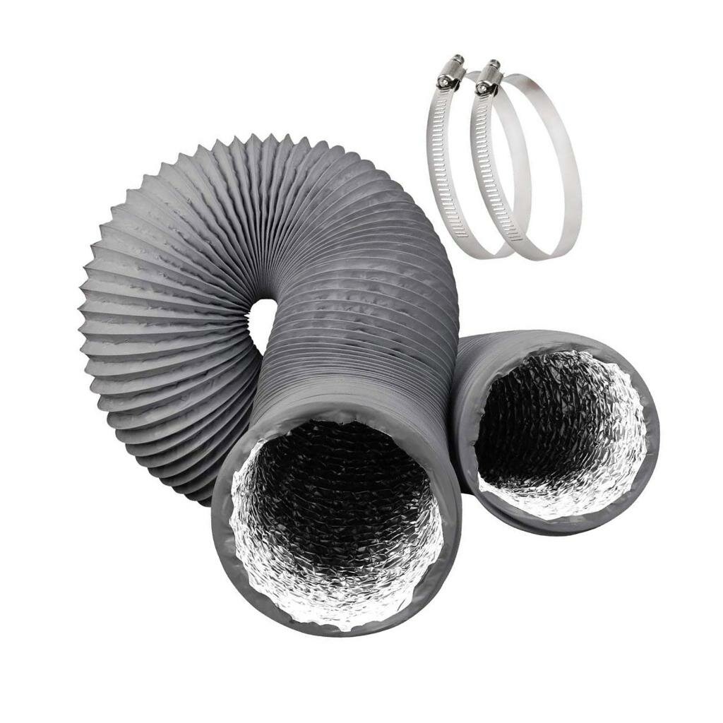 Алюминиевый гофрированный шланг для сушилки, 150 мм, № 21 серый шланг 2 м