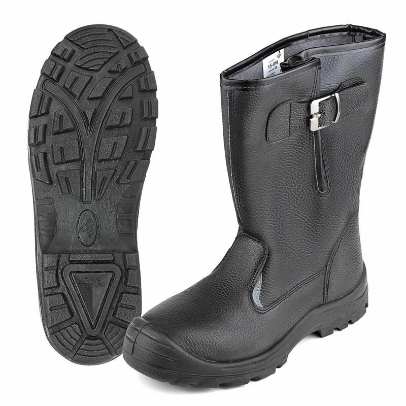 Сапоги рабочие кирзовые модель 15-0И ПУ из кожи черные размер 42