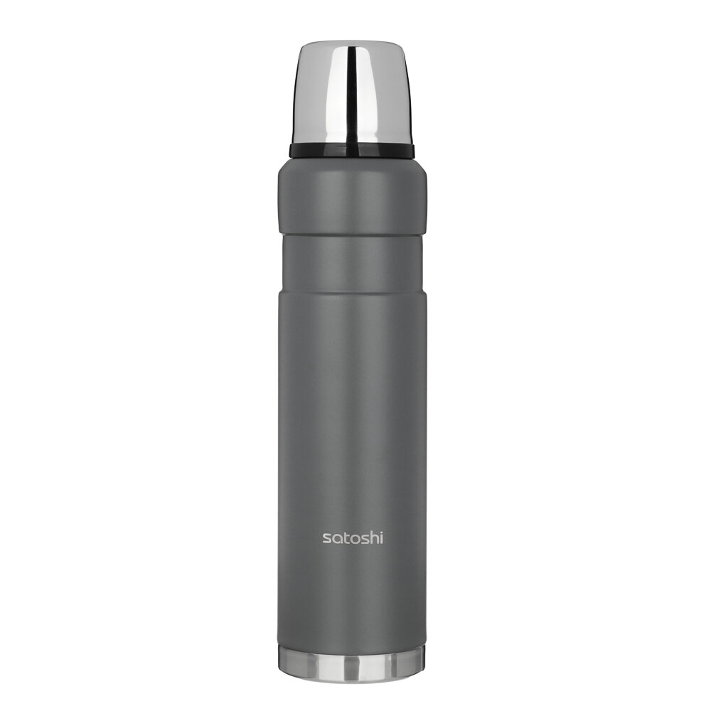 Классический термос Satoshi Kitchenware Торнадо 841765, 1 л, серый