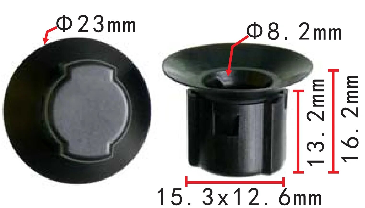 Worldgolden 100 шт, автозажим, фиксатор, черная пластиковая гайка