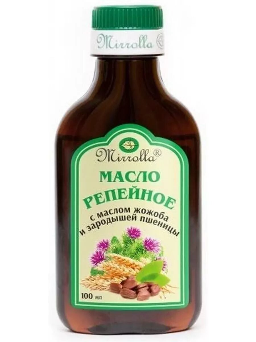 Mirrolla репейное масло с маслом жожоба и зароды 100мл-2шт.