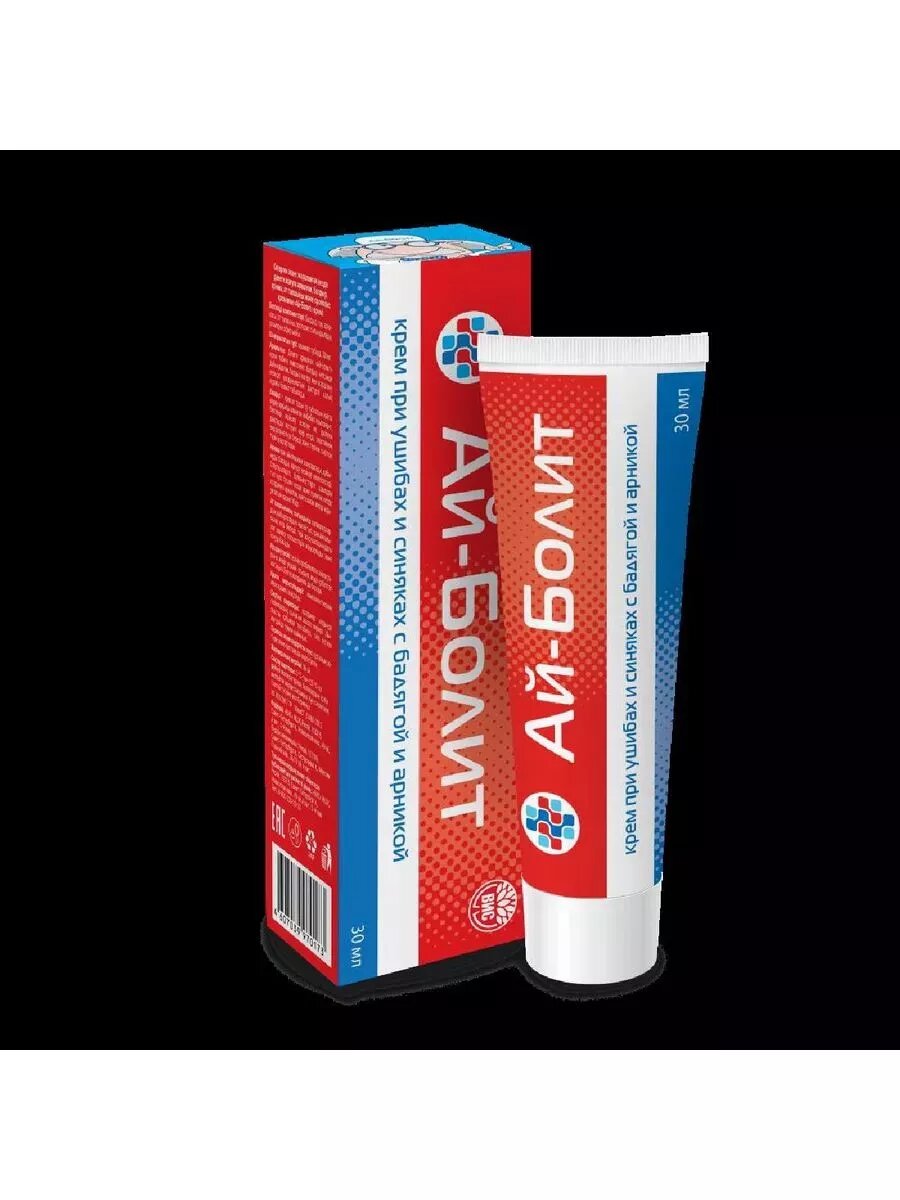 Ай-болит крем д/тела с бадягой арникой конским к 30мл-2шт.