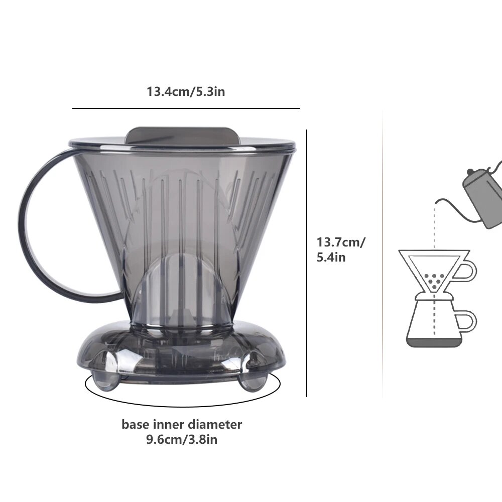 Кофе фильтр V60, L - Grey