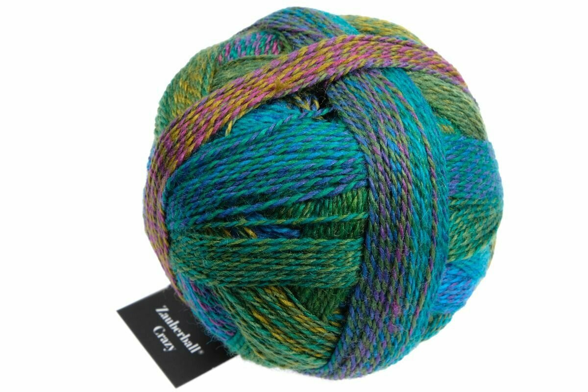 Носочная пряжа Schoppel Crazy Zauberball (2404 Deep Water) 1 моток 100 г/420 м