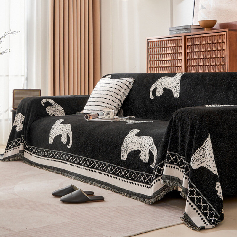 Цельный чехол для дивана, нескользящее покрывало для дивана, свежий и простой чехол для дивана, чехол для дивана из шенилла с полным покрытием, подушка для дивана.