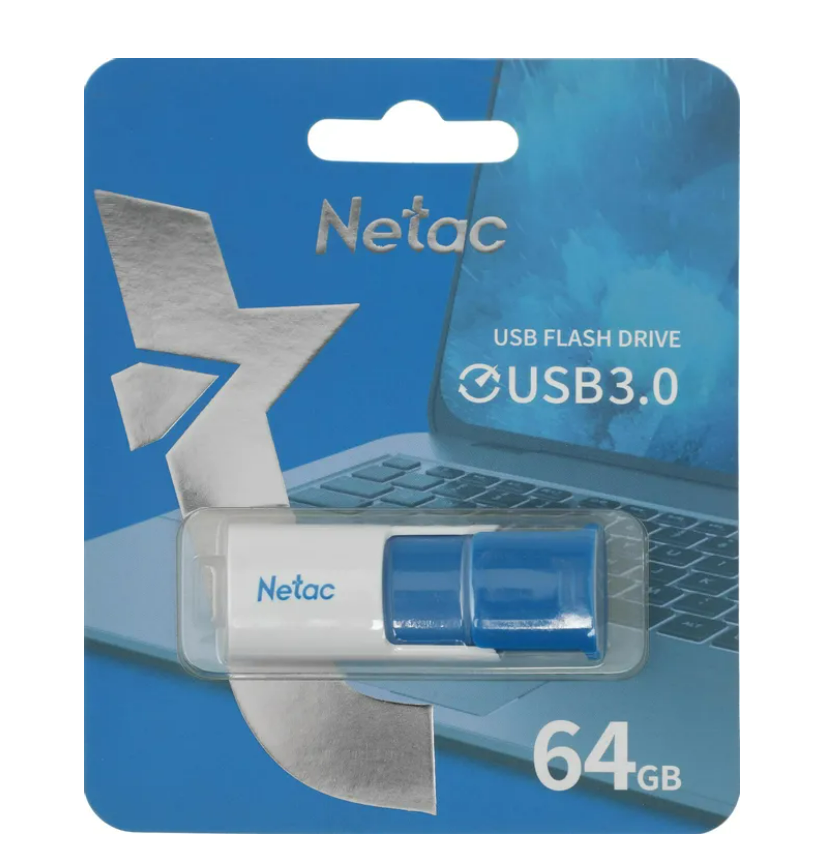 USB флеш-накопитель 64Gb Netac U182 синий USB 3.0 (NT03U182N-064G-30BL)