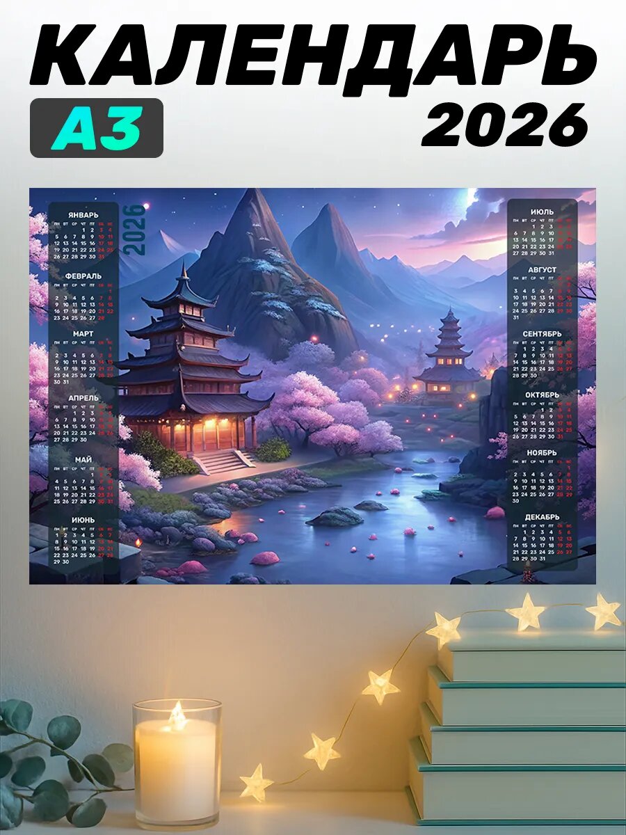 Календарь 2026 настенный Япония пейзаж