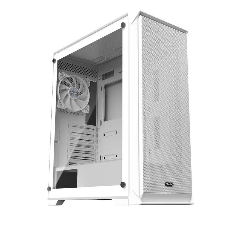 Корпус без блока Case Raijintek ARCADIA 41, Midi-Tower, TG, 1x120mm, 2xUSB-A 3.0 + 1xUSB-C, ATX, mATX, mITX White, 0R20B00264