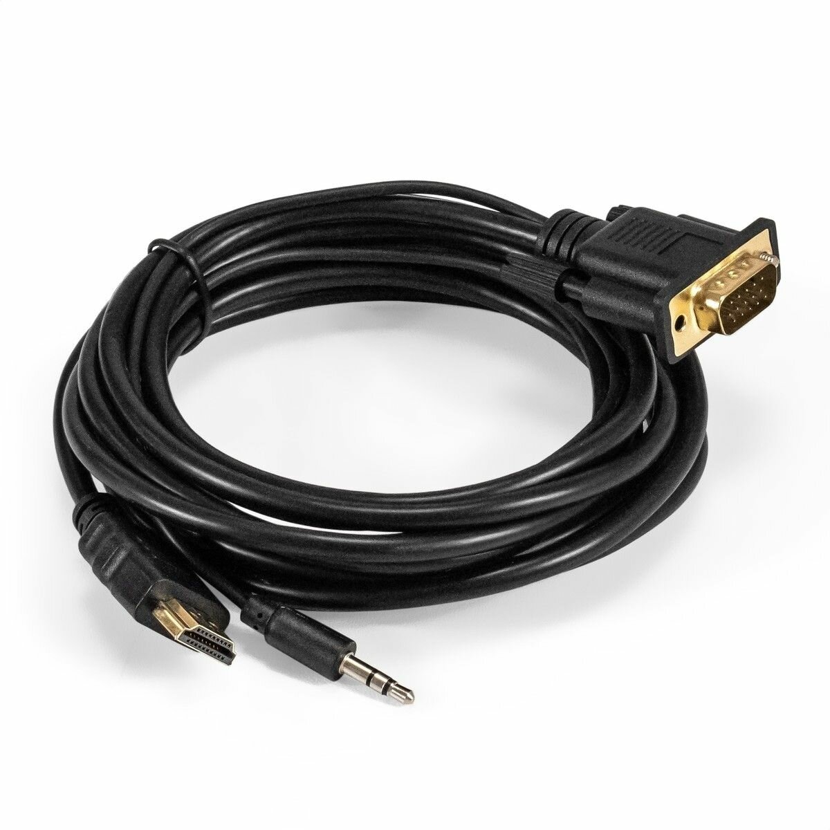 EXEGATE Кабель - переходник EX294720RUS 19M 15M+3.5mm Jack M, 3м черный