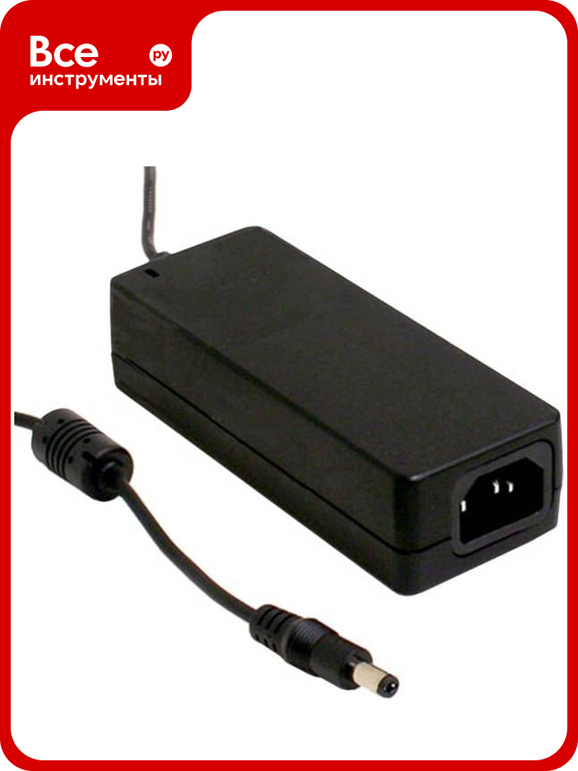 Адаптер настольный Mean Well GST40A24-P1J AC-DC Т02289313 импульсный блок питания защита от короткого замыкания