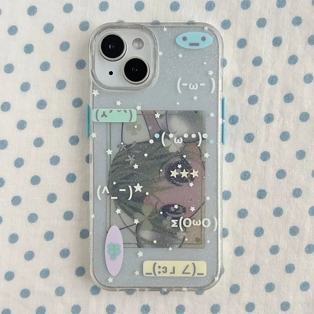 Корейский Персонализированный Чехол Для Телефона С Блестками И Милой Этикеткой Для iPhone 16 Plus