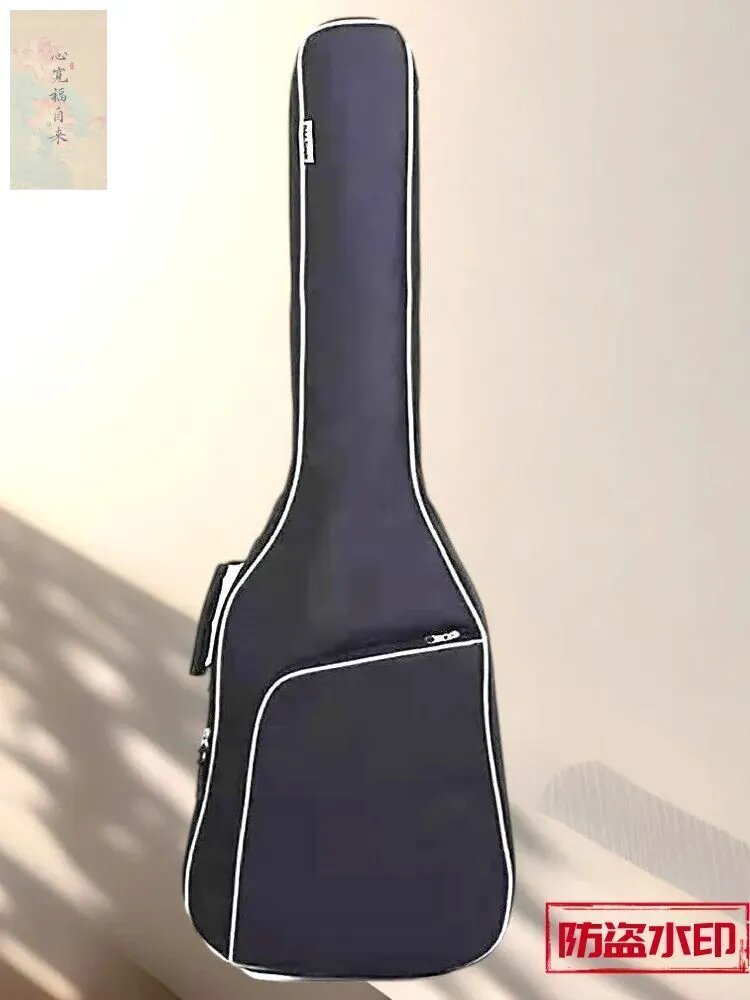 Чехол для электрогитары. Чехол утепленный (8мм) С накладным карманом. Ткань повышенной плотности Oxford. Цветной кант.