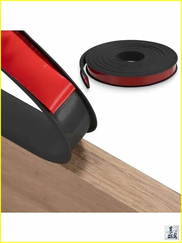 Эксклюзивная мебельная кромка Uобразной формы для реставрации, черный цвет, ширина 25 мм, длина 5 метров