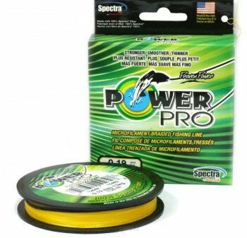 Шнур плетеный POWER PRO Hi-Vis Yellow 0,32мм. 135м.