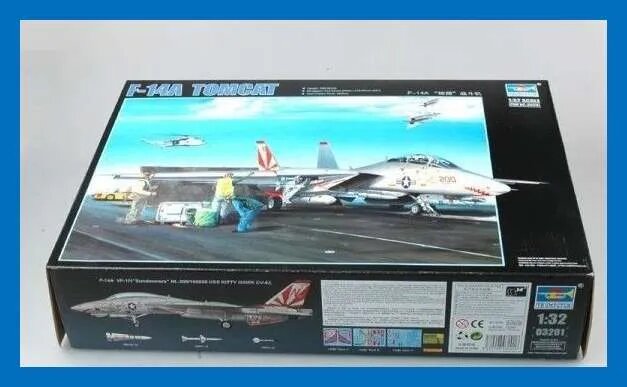 Trumpeter 03201 1/32 ВВС США F-14A Tomcat сборная модель самолета для сборки из ABS пластика