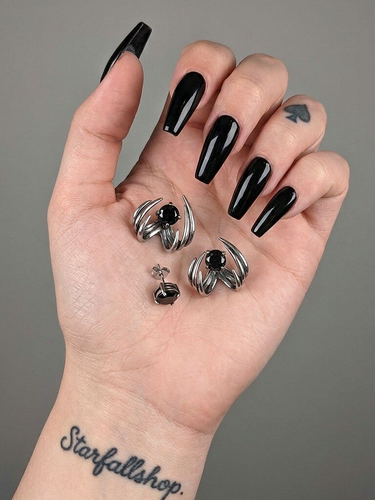 Серьги-трансформеры, славянский оберег, фианит