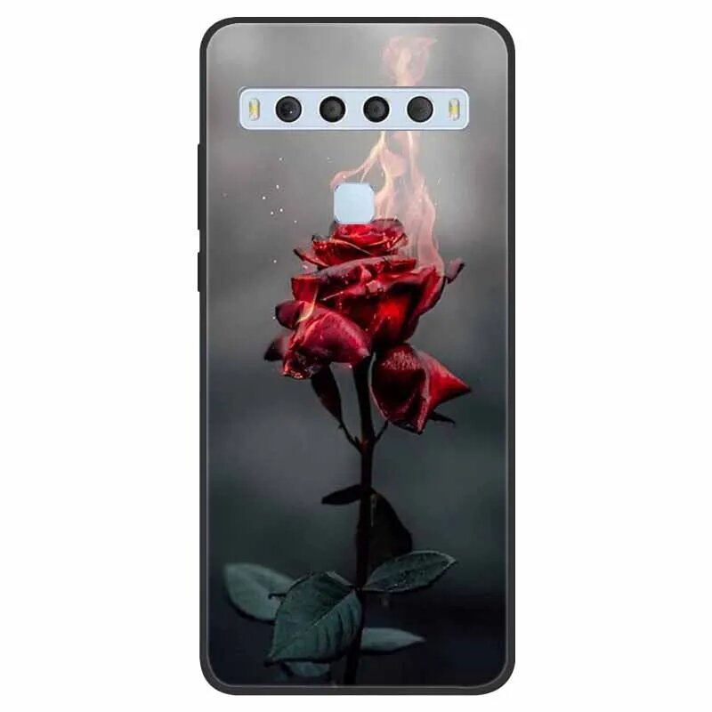 Для TCL 10L чехол противоударный силиконовый мягкий чехол из ТПУ для телефона TCL 10 L 10 Lite чехлы TCL10L 10L милый кот волк мультфильм Fundas