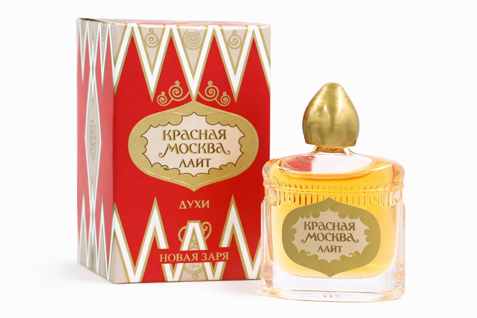 Духи Новая Заря Красная Москва Light, женские, цветочные, 7 мл