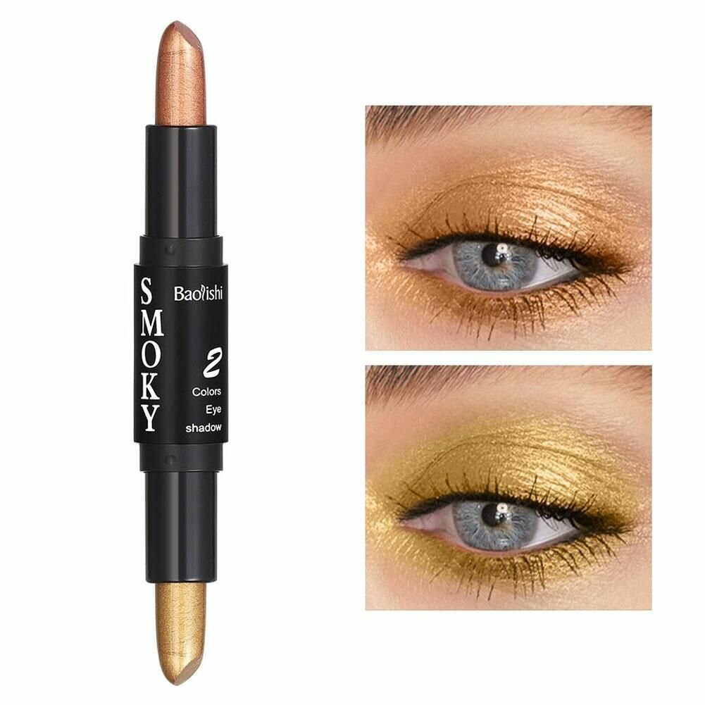 Двусторонняя жемчужная палочка для век - шиммер и хайлайтер, мерцающие тени