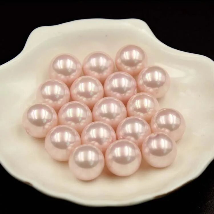 Имитация ракушки Наньян жемчуг 4-16 мм HUAN ER LIN 10mm 20pcs, Pink