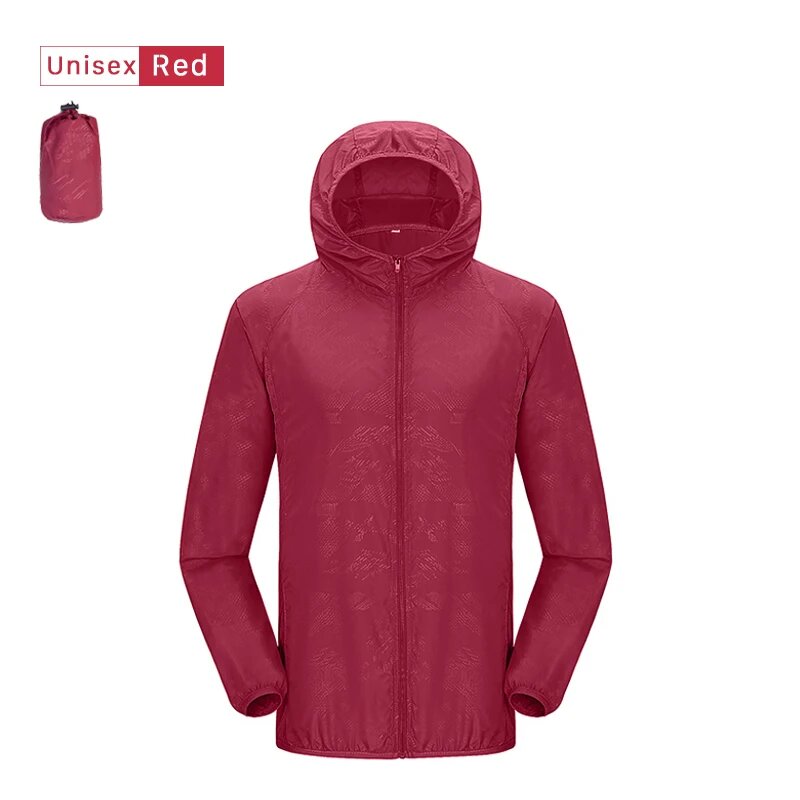 JNLN водонепроницаемая куртка для мужчин и женщин Красный, S, Unisex Red