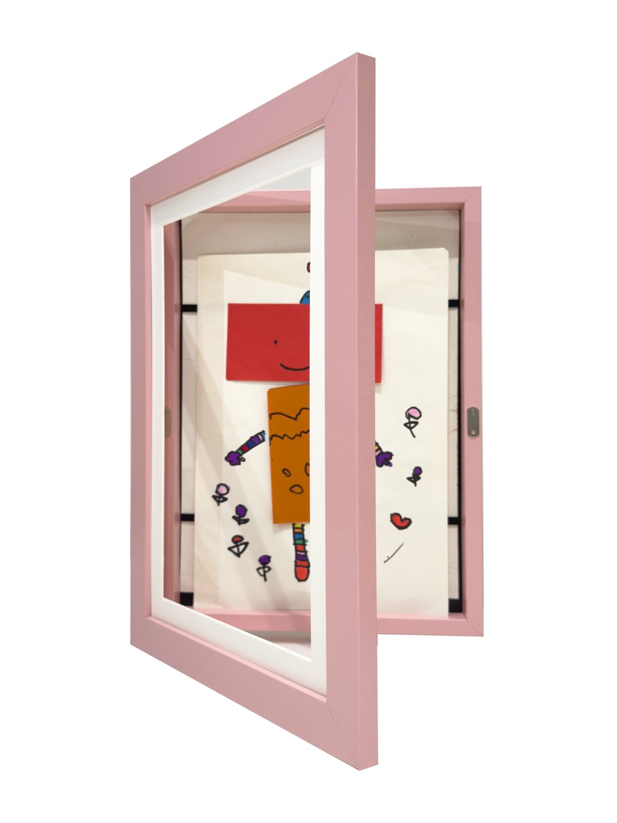 Детская рамка для хранения художественных работ с магнитной откидной крышкой для бумаги формата А4/А3, сертификатов, демонстрации работ детского сада, фоторамка 8K.