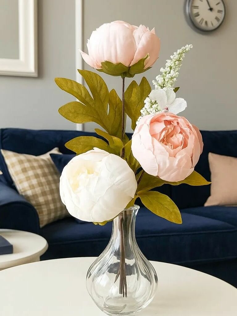 Пионы искусственные цветы для рукоделия