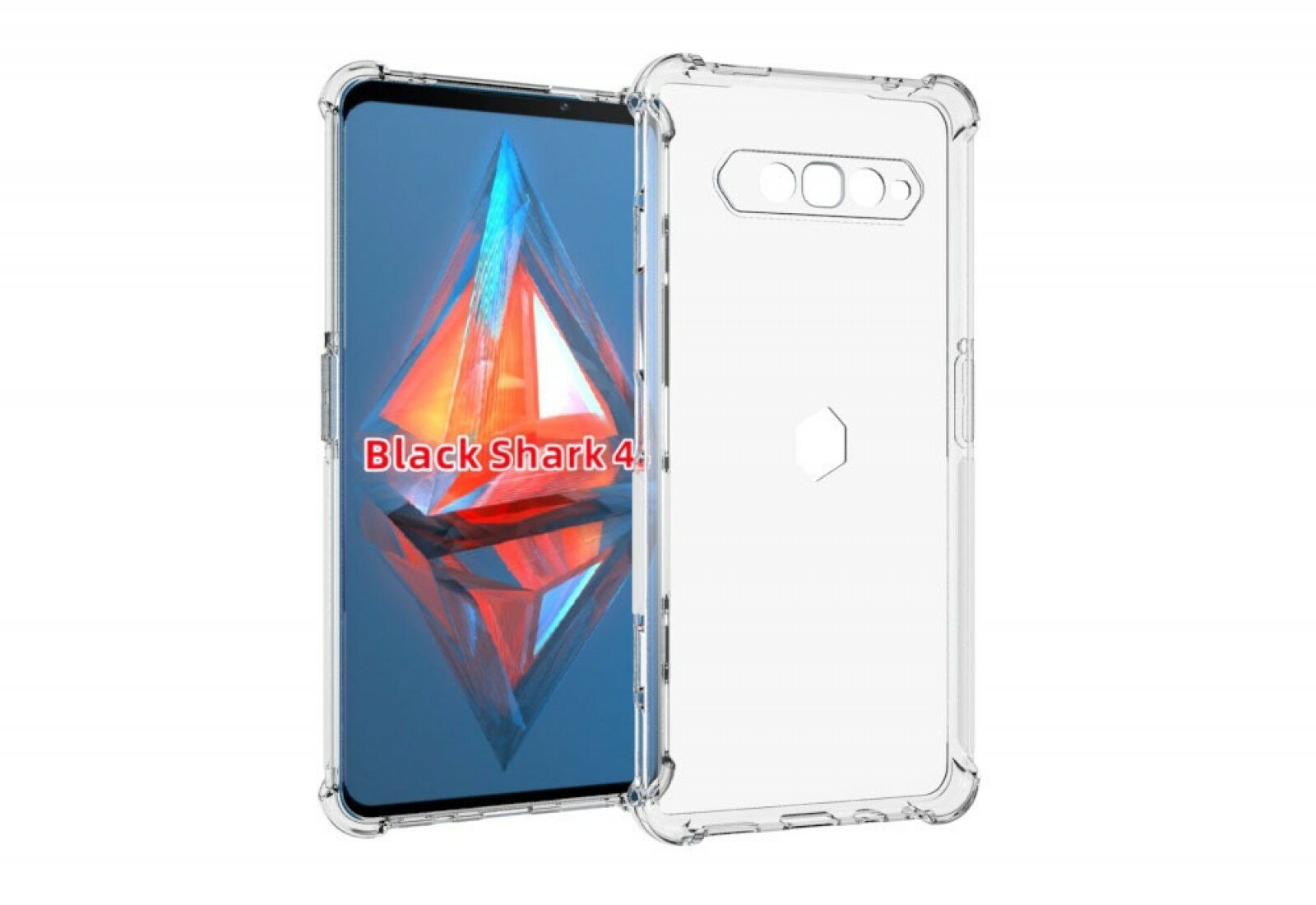 Чехол панель-накладка Чехол. ру для Xiaomi Black Shark 4 прозрачный ультратонкий силикон