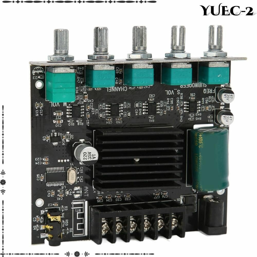 Усилитель звука, мощный, цифровой, для динамиков 15-100W