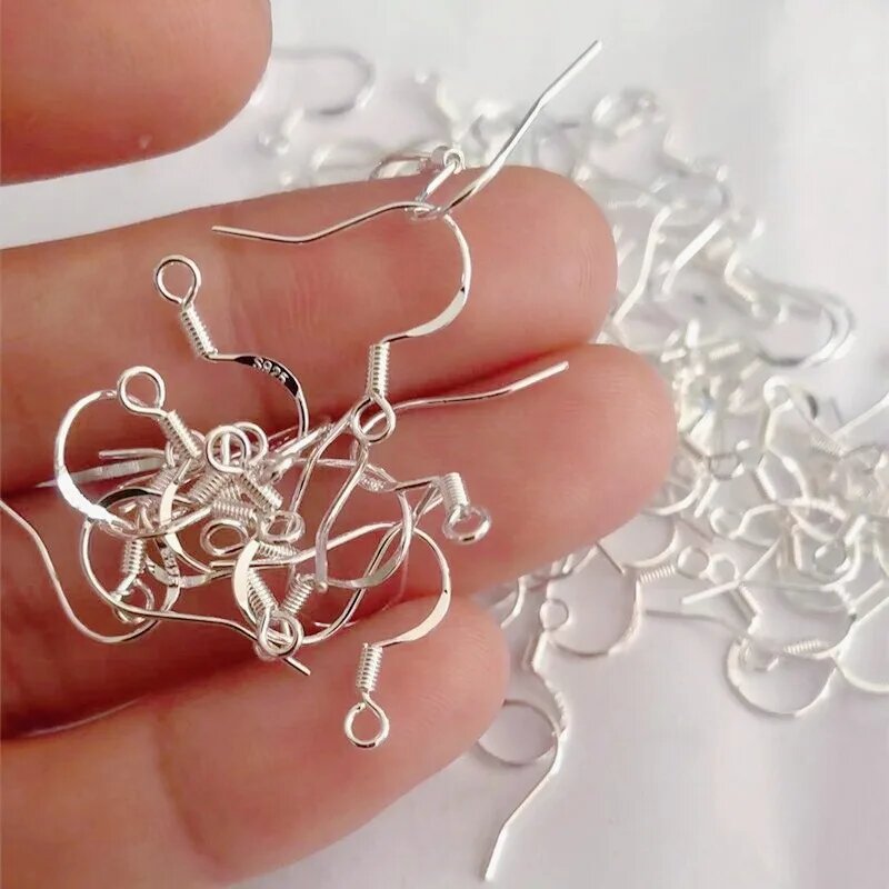 Крючки для сережек из серебра 925, 50/100 шт