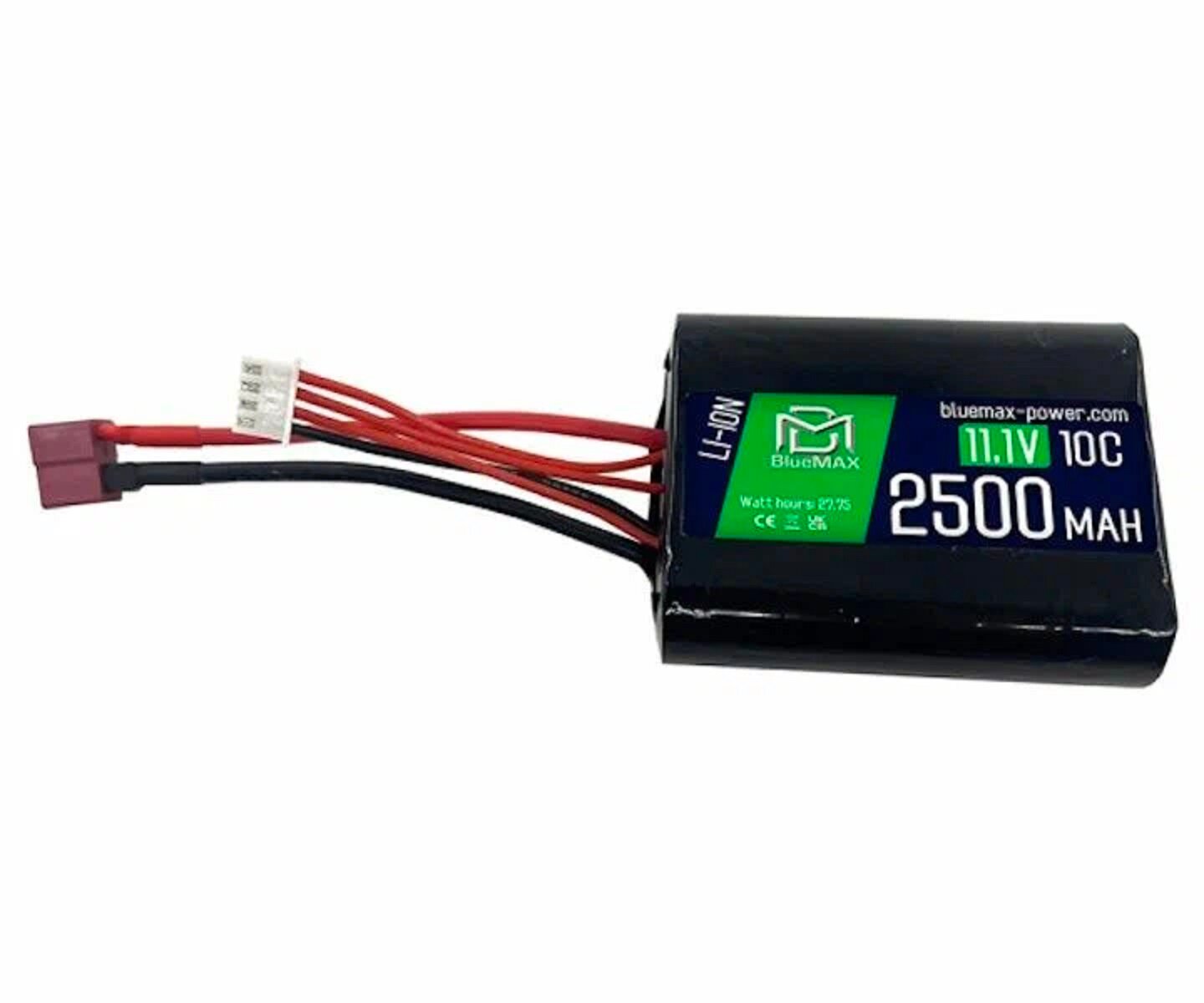 Аккумулятор BlueMAX Li-Ion 11.1V 2500mah 10C(25A) mini Brick, 70x55x19 мм