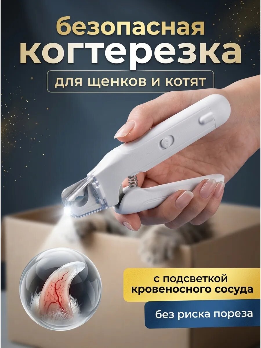 Безопасная когтерезка для кошек и собак не повредит