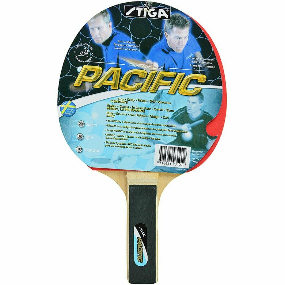 DECATHLON ракетка для настольного тенниса Stiga Pacific, вогнутая, черный