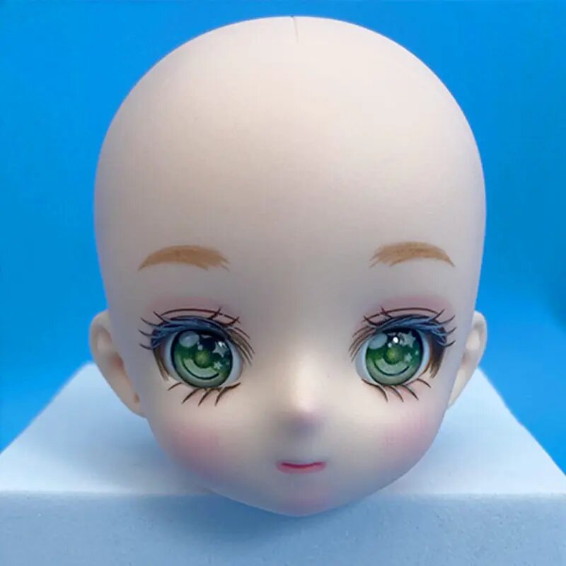 Макияжная голова с 14 мм глазами для 1/6 Bjd аксессуары 28 см голова аниме куклы девочки наряд игрушки