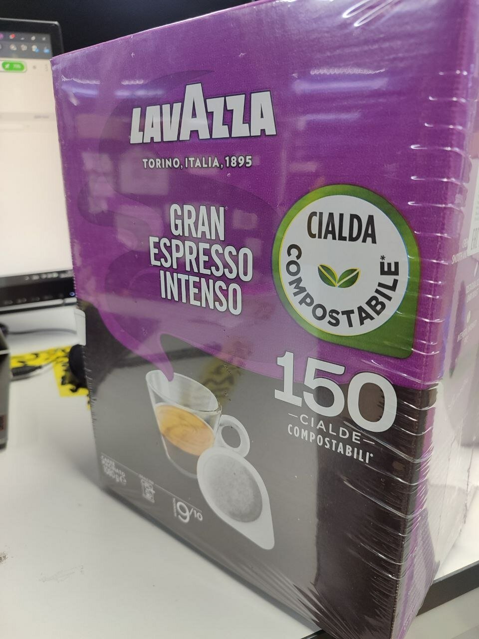 Кофе молотый в чалдах Lavazza Gran Espresso Intenso, 150 шт x 7,2 г
