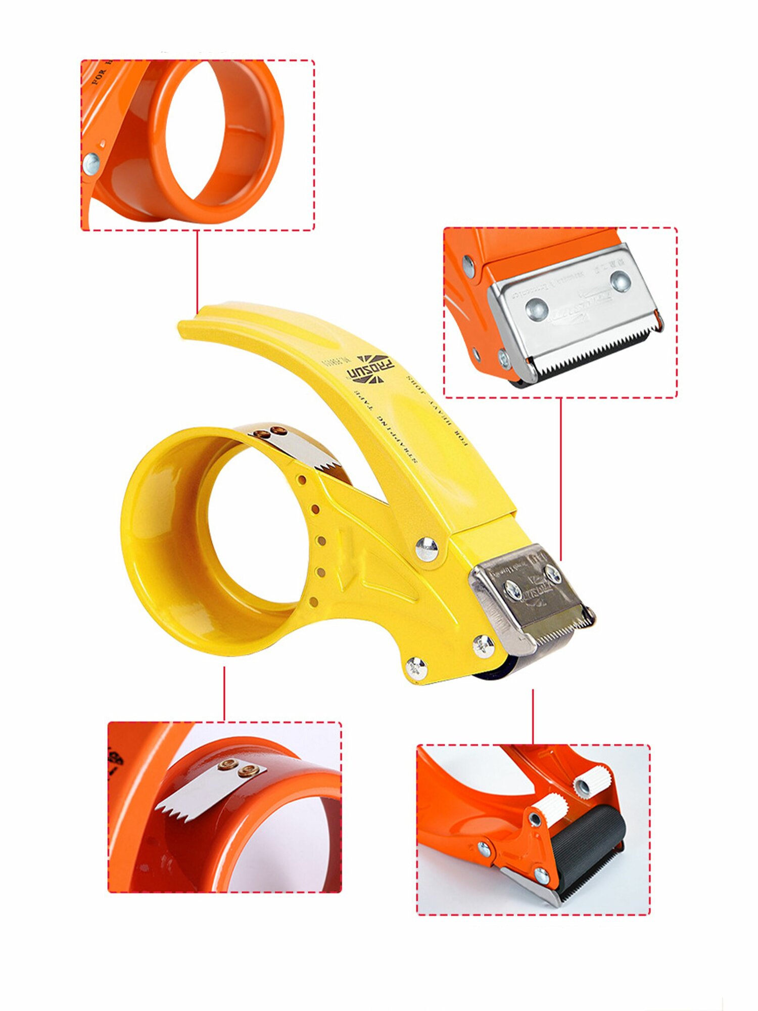 Диспенсер для скотча 50 мм канцелярский, пистолет для клейкой ленты, упаковки.