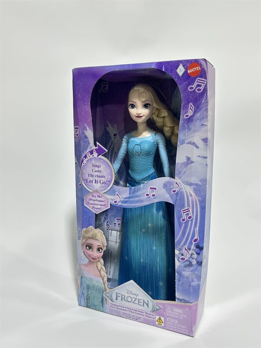 Кукла Эльза из "Холодного сердца" (30 см) с песней "Let It Go" поющая в фирменном платье, идеальный подарок для девочек
