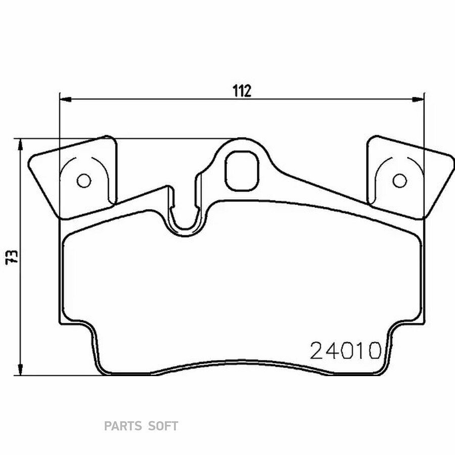 Колодки тормозные VW Touareg AUDI Q7 PORSHE Cayenne (02-) R18 задние (4шт.) MINTEX от официального дистрибьютора, MINTEX, артикул MDB2742