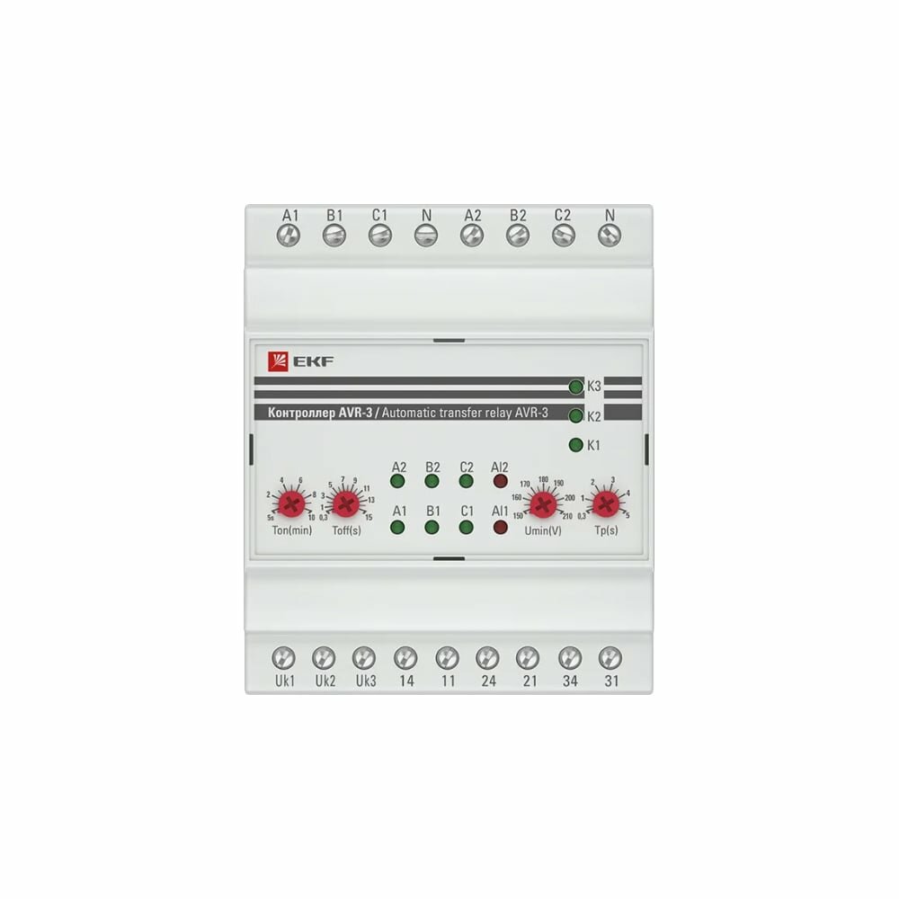 Контроллер АВР EKF PROxima AVR-3 на 2 ввода, с секционированием, SQ rel-avr-3